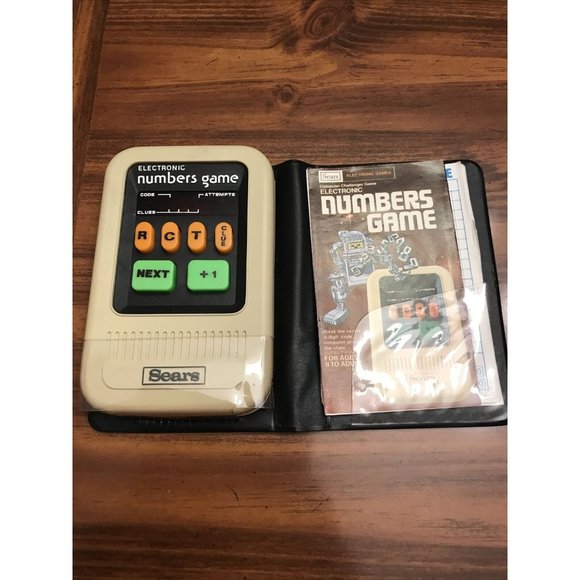 Sears | Toys | Vintage Sears Electronic Numbers Handheld Game Brain ...